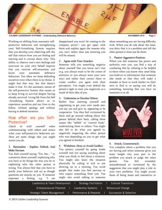 Understanding Defensive Behaviour | PDF