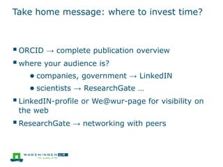 Seven questions about ResearchGate | PPTX