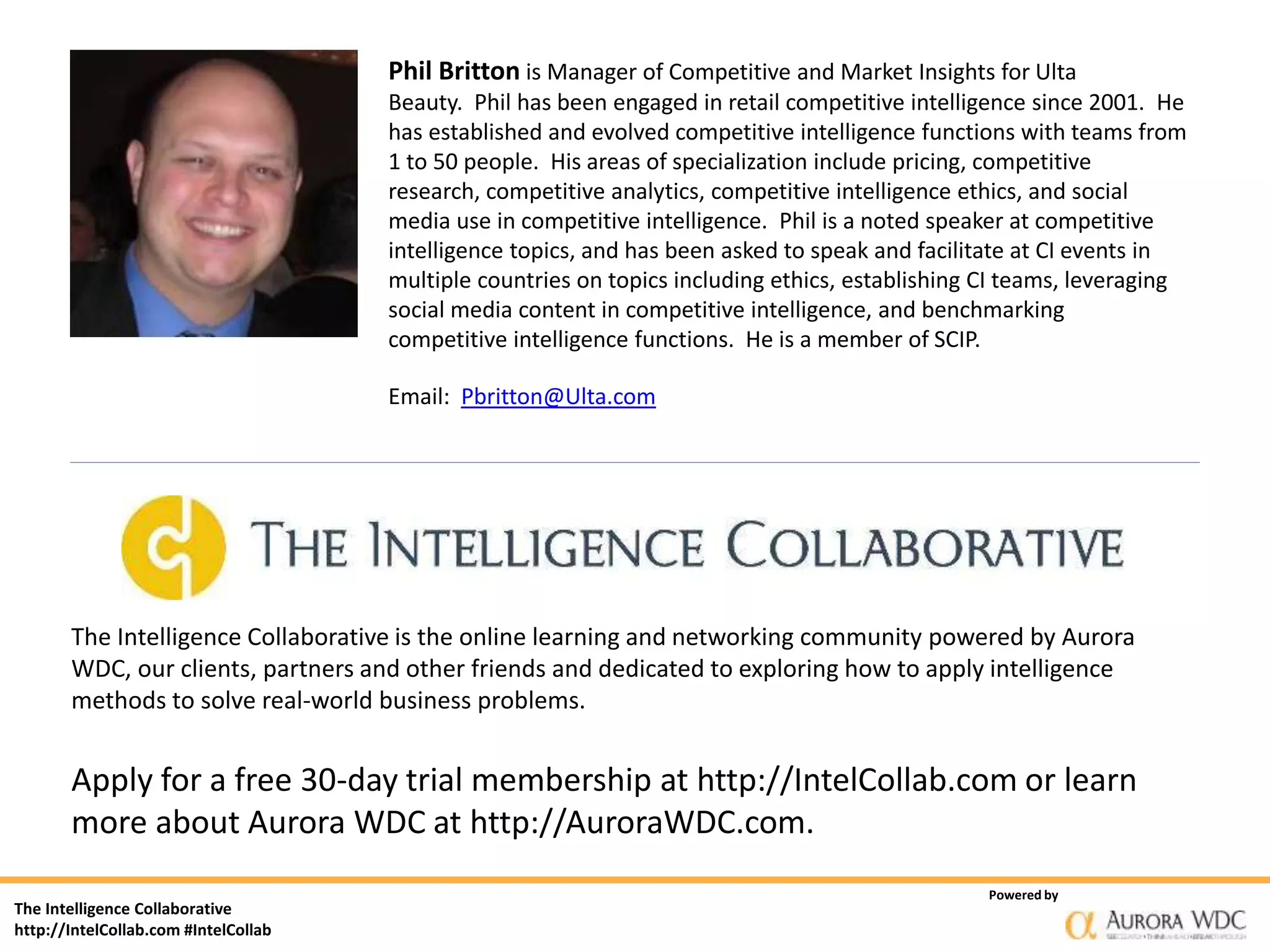 How to Drive High Performance Intelligence Teams | PPT