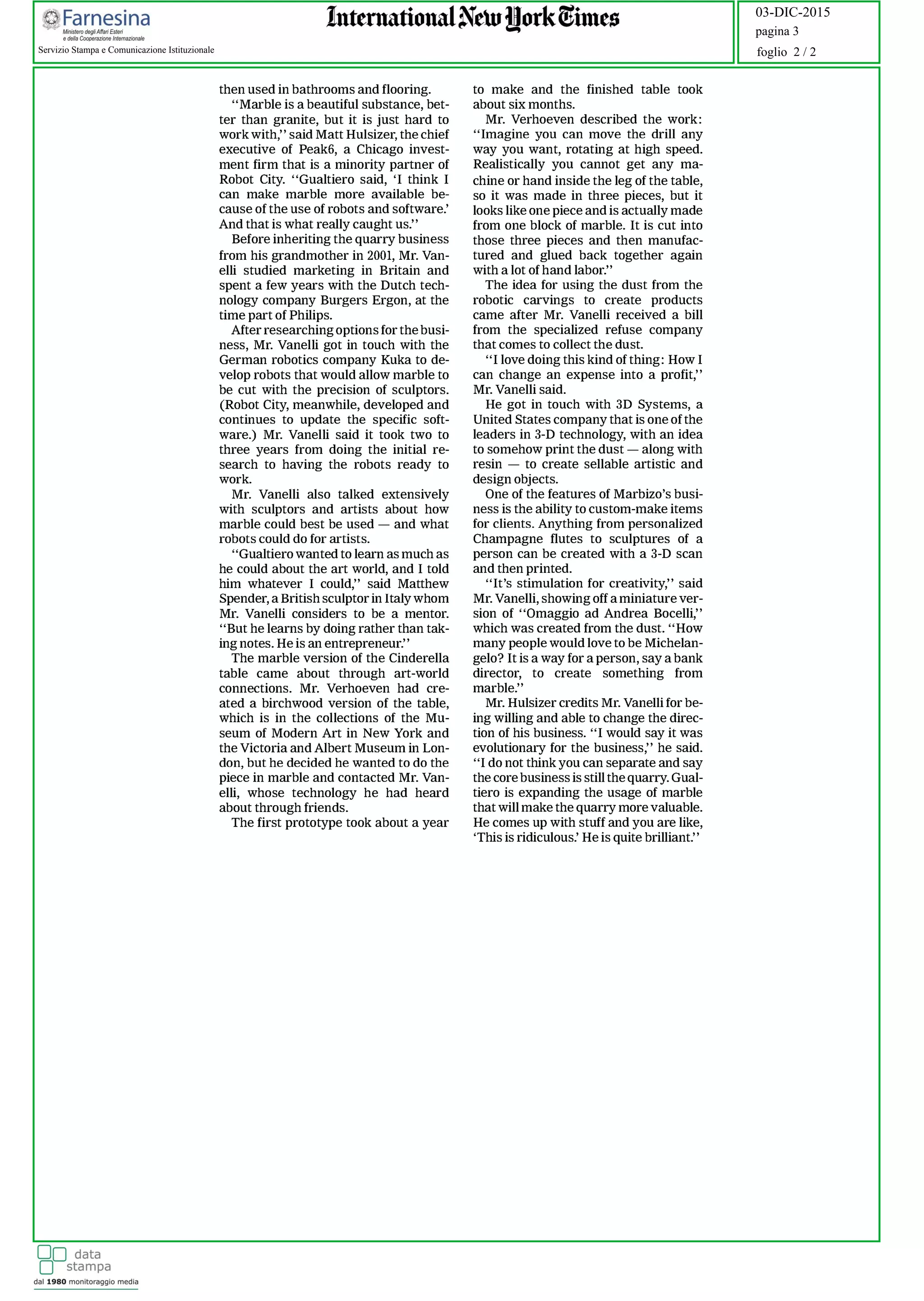 Carrara Marble, taken to new dimension | PDF