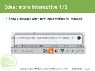Redesigning Input-Method Launcher and Management System | PPT