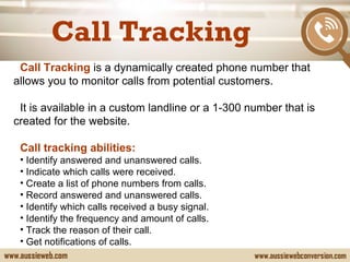 Monte Huebsch - Call Tracking | PPT