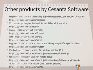 Smart.js: JavaScript engine running on tiny MCU | PPT
