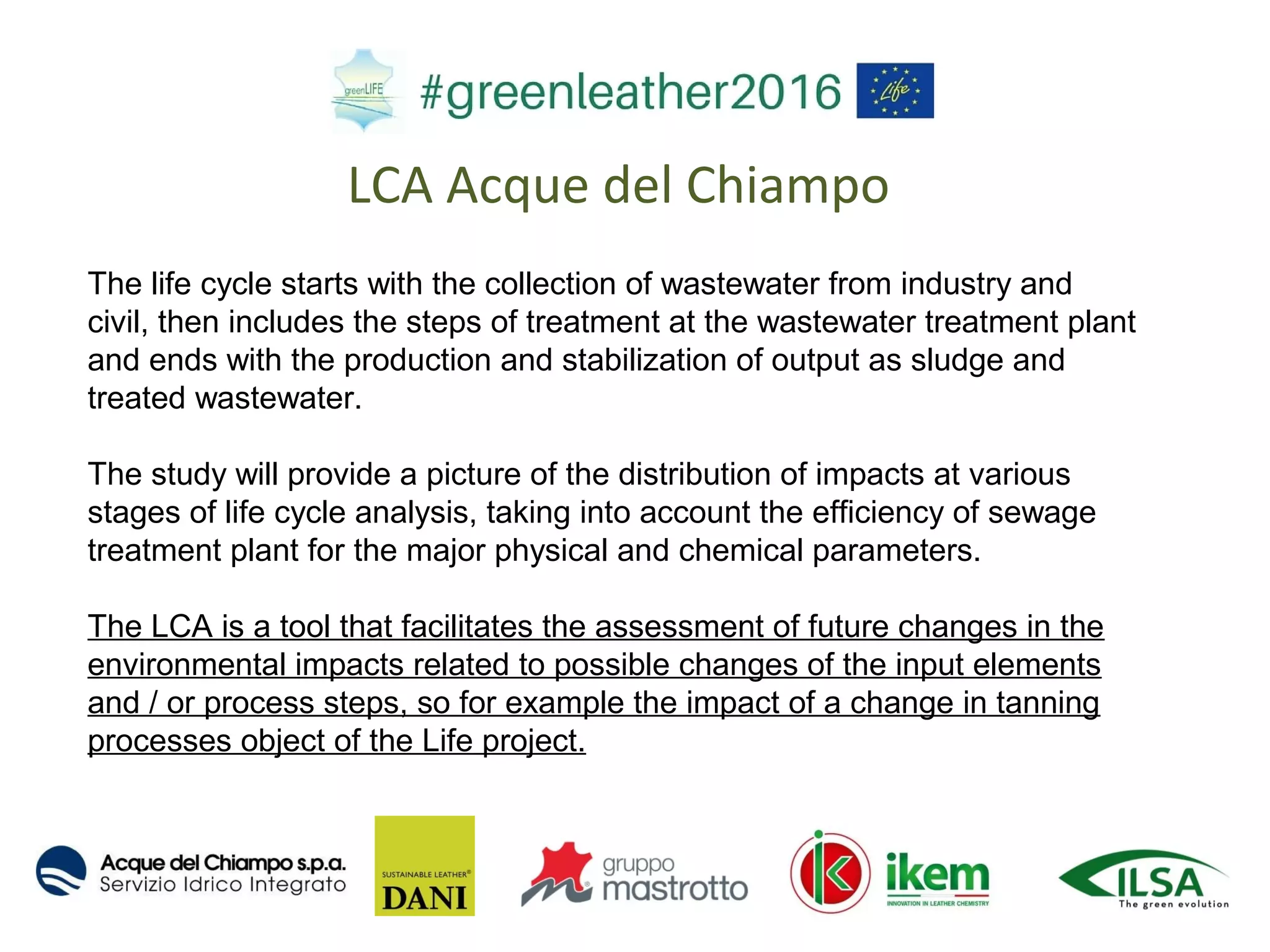 Full cycle tanneries: the LCA between now and the future | PPT