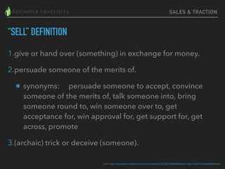 Building your Startup Sales & Traction | PPT