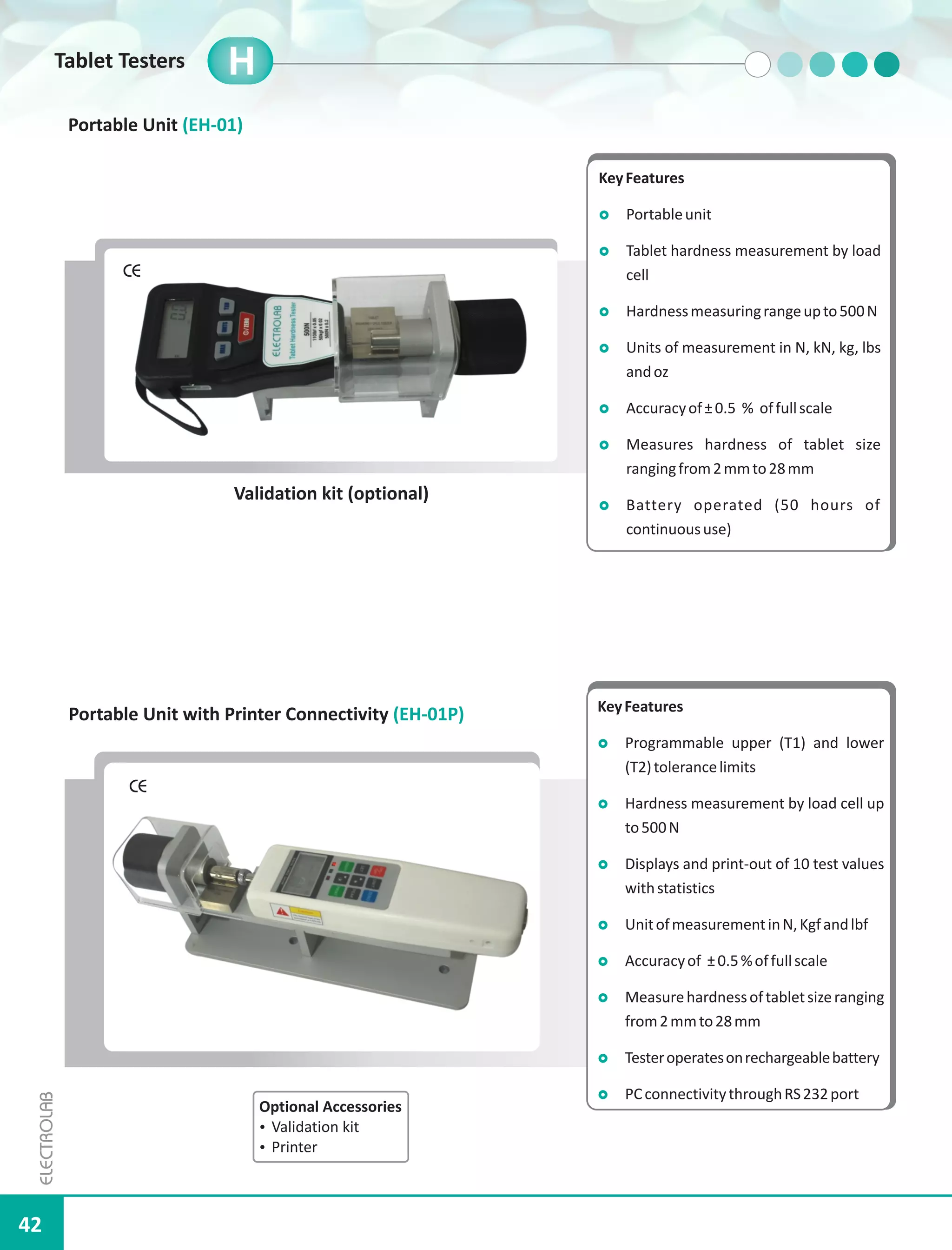 Electrolab equipment catalogue | PDF