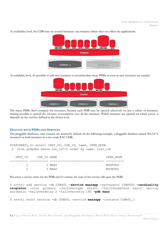 Oracle Rac Oracle Data Guard And Pluggable Databases When Maa Meets