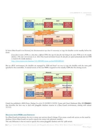 Oracle RAC, Oracle Data Guard, and Pluggable Databases: When MAA Meets Oracle Multitenant (Paper ...