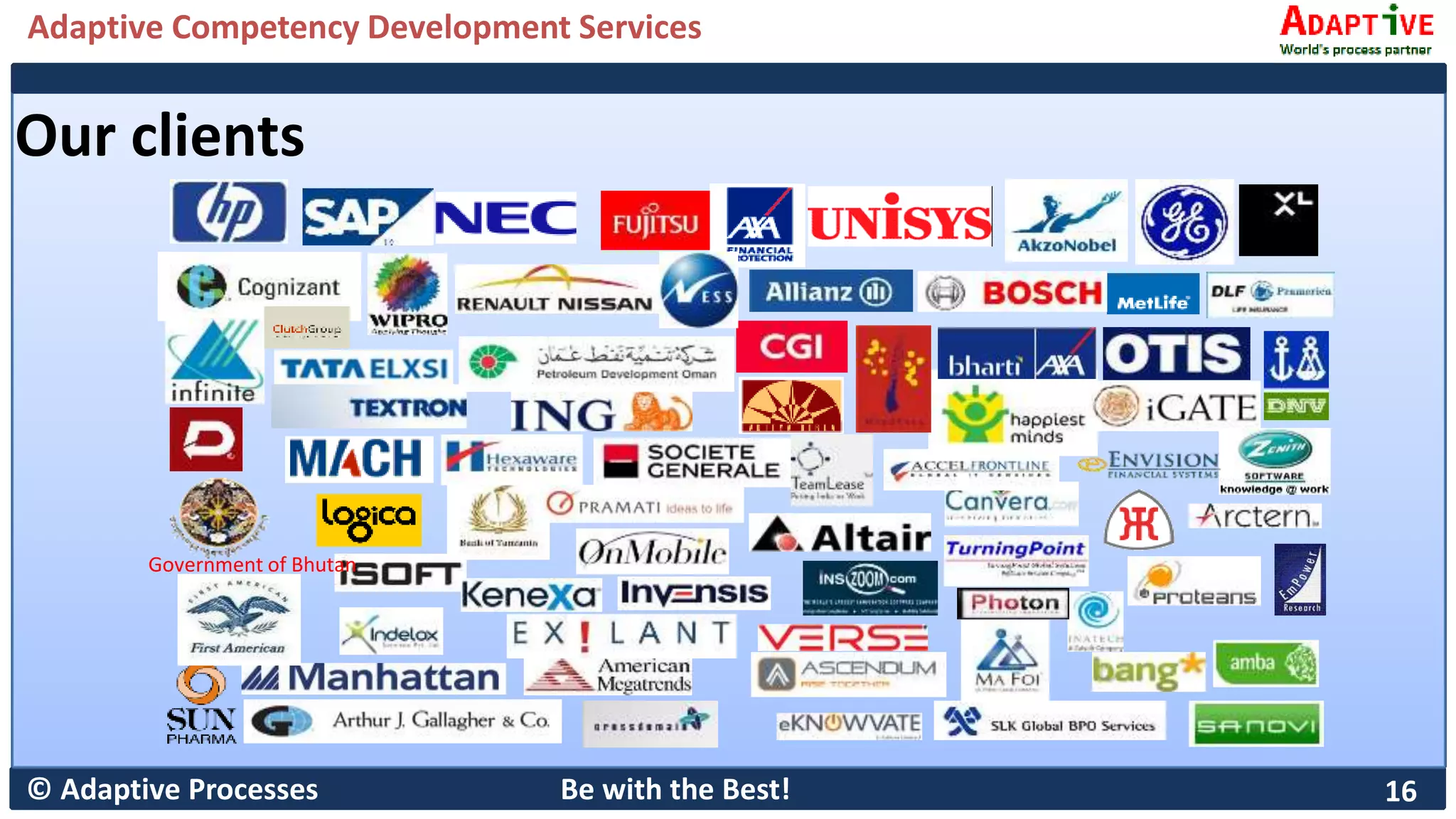 Adaptive Processes's competency development services | PPT