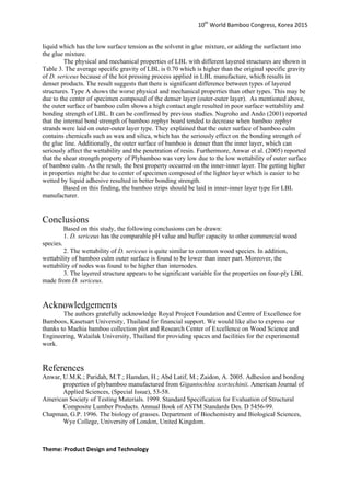2015 adhesion & bonding performance of lbl made from dendrocalamus ...