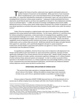 2015 anti access area denial | PDF