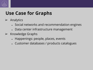 Two graph data models : RDF and Property Graphs | PPT