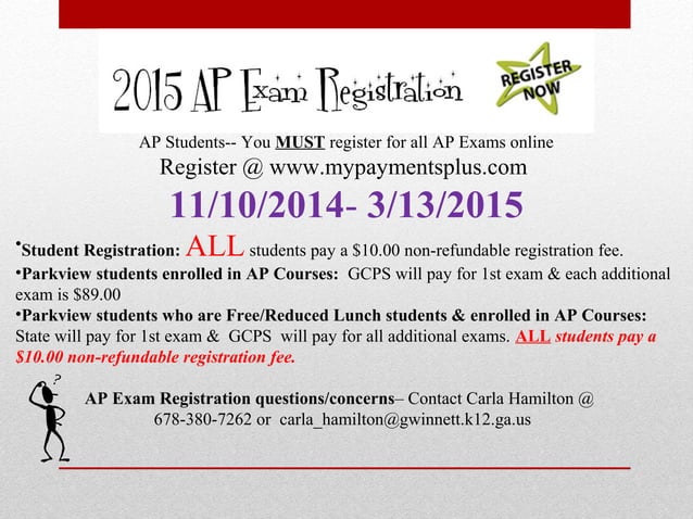 2015 AP registration Information | PPT
