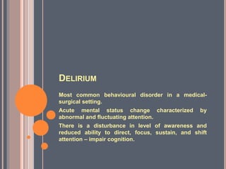 Delirium | PPTX