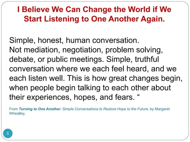 Using Constructive Listening Skills to Manage Difficult Conversations | PPT