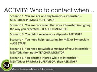 2015 ASE Orientation for Students - online version | PPT