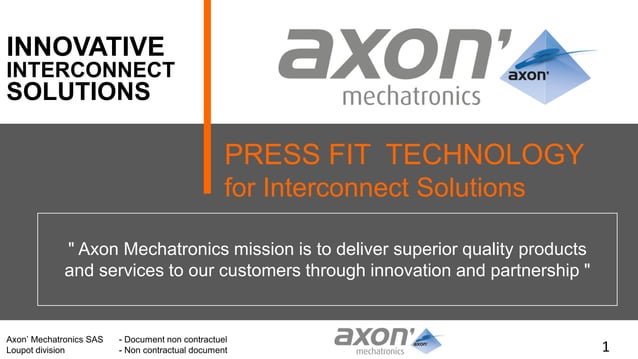 2015 axon' mechatronics pressfit technology | PDF