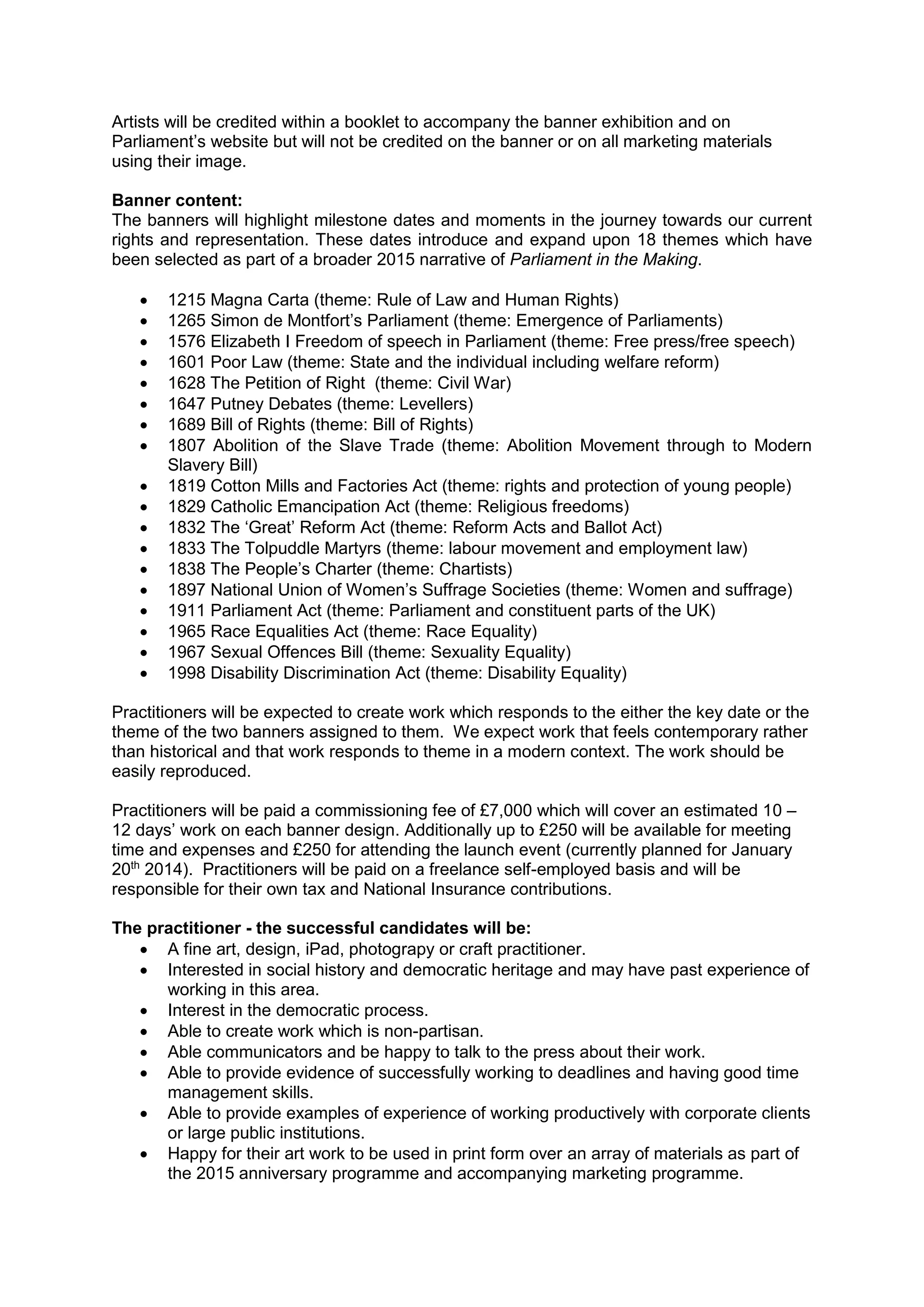 Commission brief example | PDF