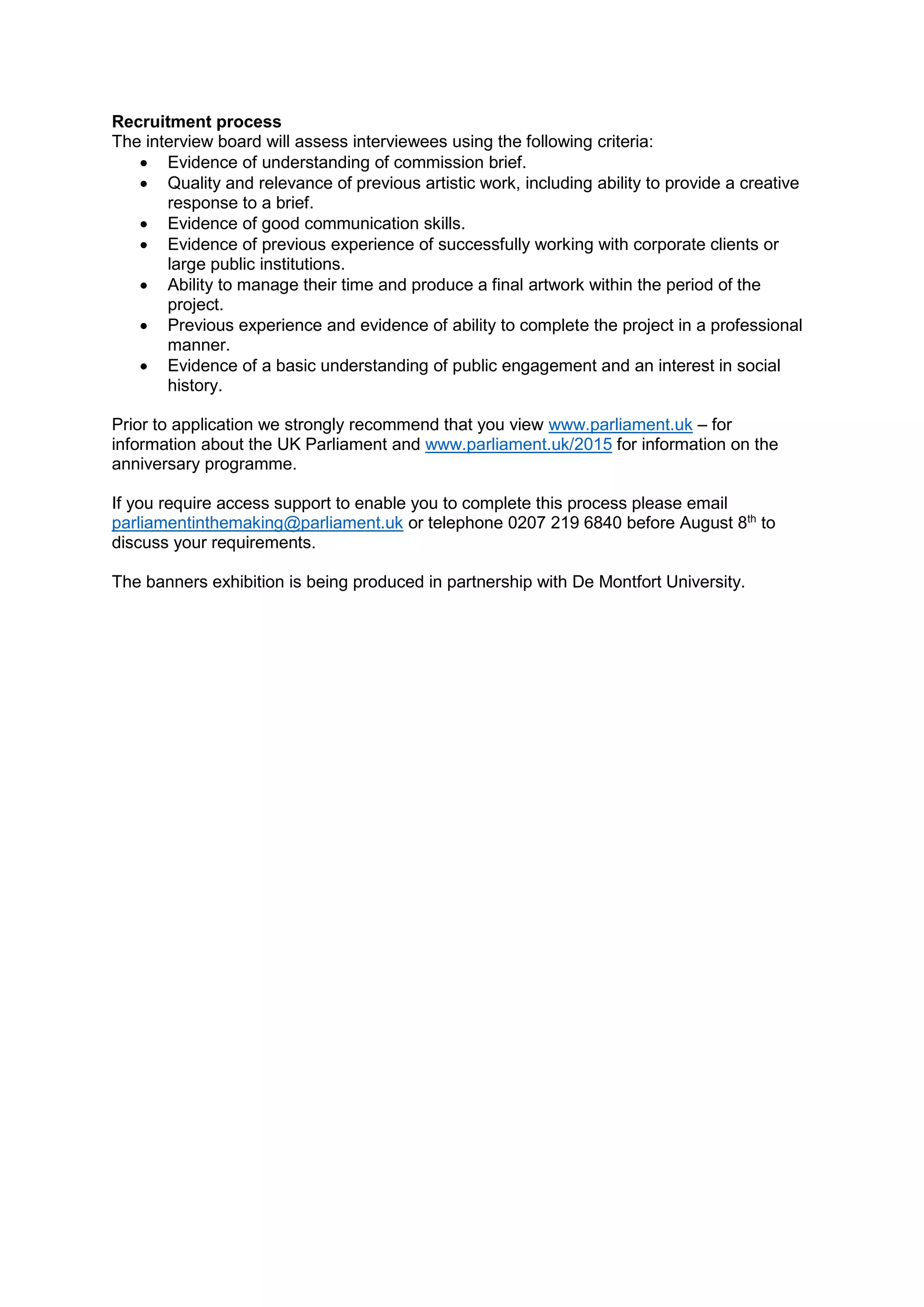 Commission brief example | PDF