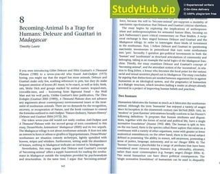 2015 Becoming-Animal Is a Trap for Humans Deleuze and Guattari in ...
