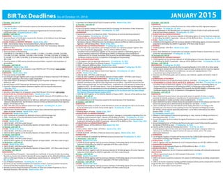 2015 BIR Tax Calendar | PDF