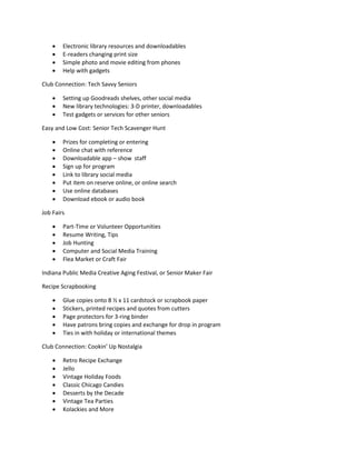 2015 Building Programs for Seniors Handout | PDF