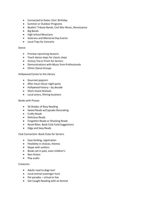 2015 Building Programs for Seniors Handout | PDF