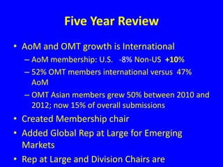 2015 AOM Business Meeting Slides | PPT