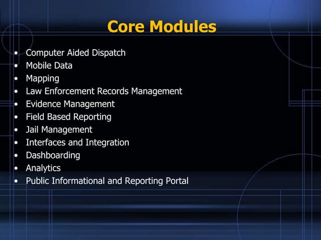 Computer-Aided Dispatch and Record Management System | PPTX