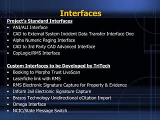 Computer-Aided Dispatch and Record Management System | PPTX