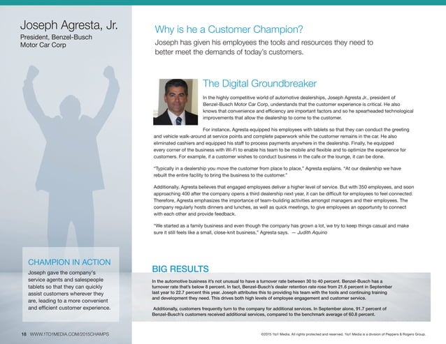 Meet our 2015 1to1 Media Customer Champions! | PPT