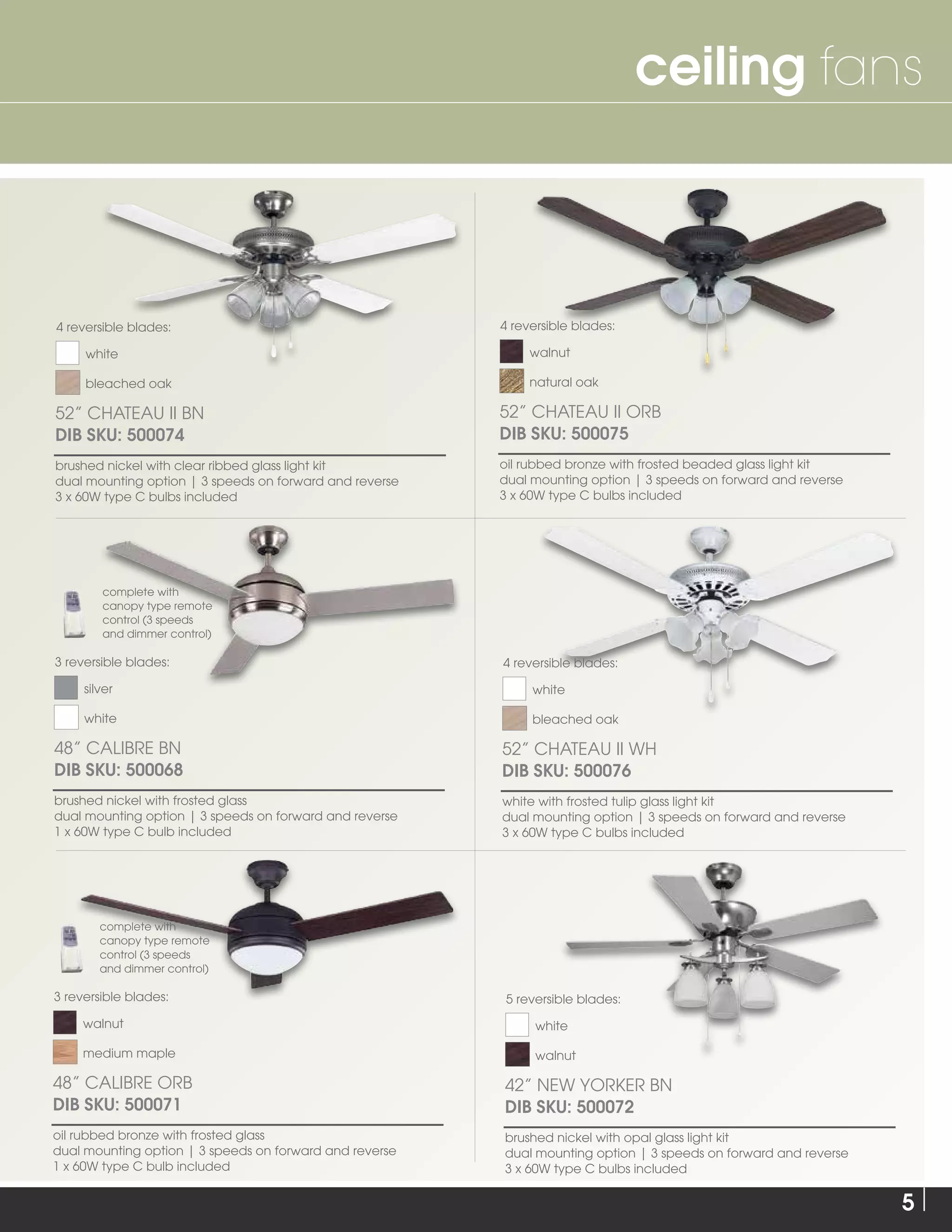 2015 Ceiling Fan Catalog | PDF