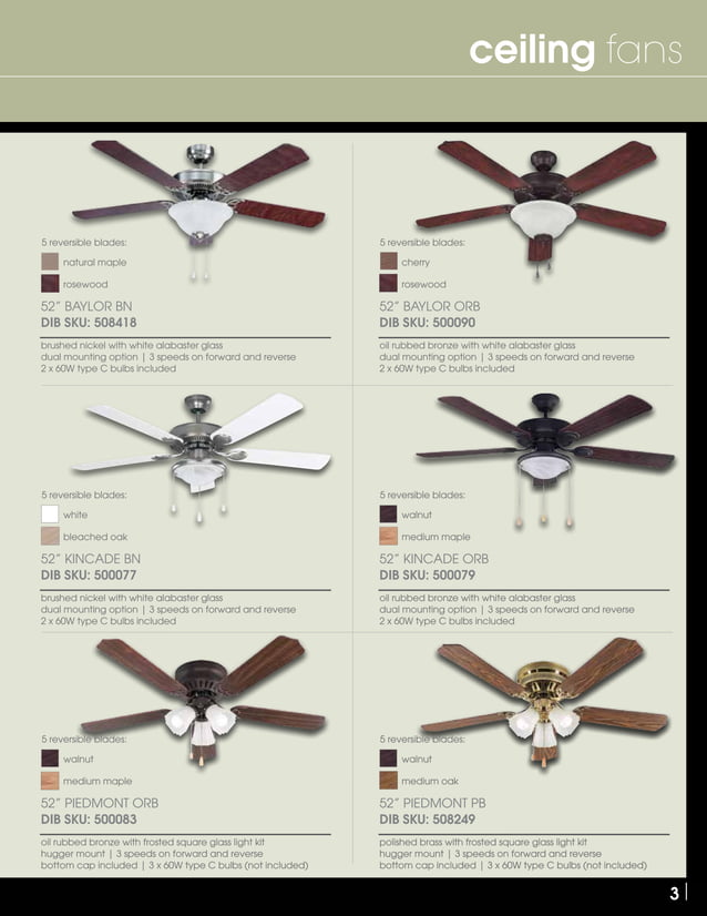 2015 Ceiling Fan Catalog | PDF