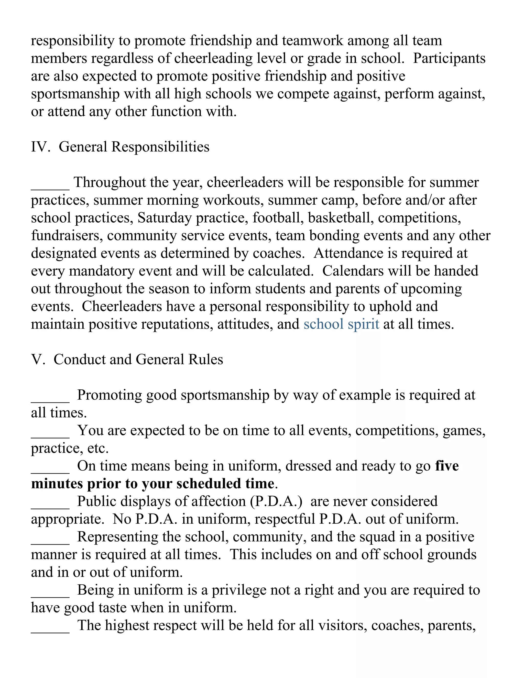 2015 cheer constitution | DOC