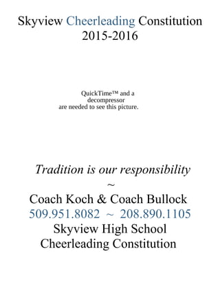2015 cheer constitution | DOC