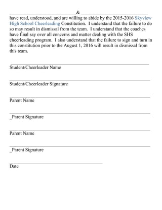 2015 cheer constitution | DOC