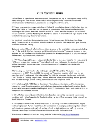 About Chef Michael Feker | PDF