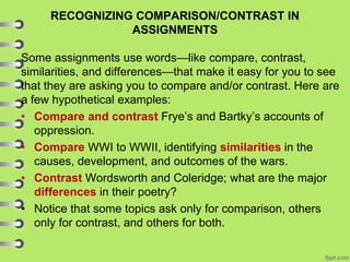 compare contrast paragraphs (2) | PPT