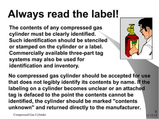 Compressed Gas Cylinder Safety Course | PPT