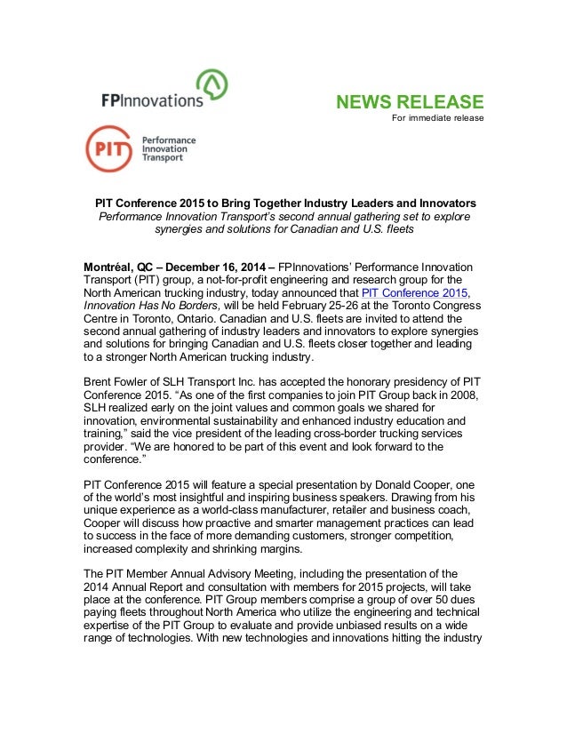 Press Release 2015 Conference press-release-2015-conference