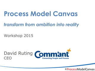 PMC Process Model Canvas - workshop | PDF