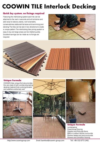2015 coowin wpc decking tile | PDF