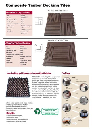 2015 coowin wpc decking tile | PDF