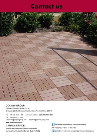 2015 coowin wpc decking tile | PDF