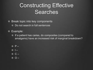 Extensive Literature Searching | PPT