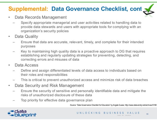 Data-Ed: Data Governance Strategies