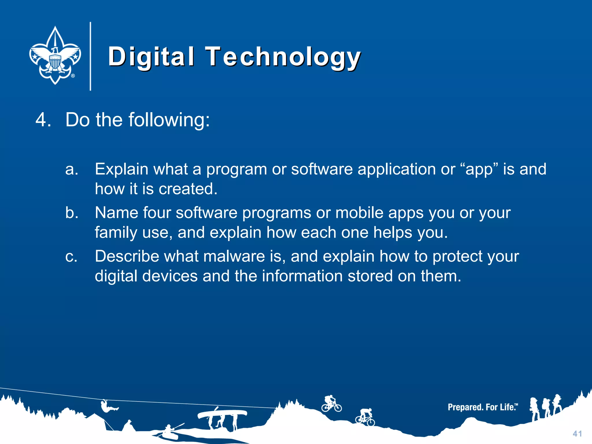 Digital Technology Merit Badge | PPT