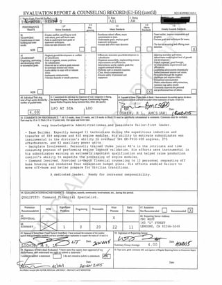 2015 E6 Evaluation | PDF