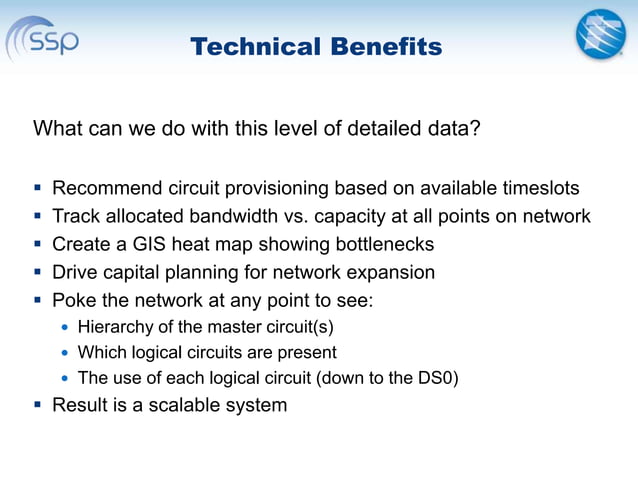 Provisioning Bandwidth & Logical Circuits Using Telecom-Based GIS . | PPTX