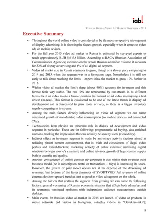 Russian Digital Video Ad market overview | PDF
